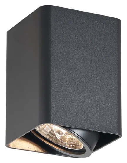 Designové přisazené bodové svítidlo černé GU10 70mm otočné a naklápěcí - Vox