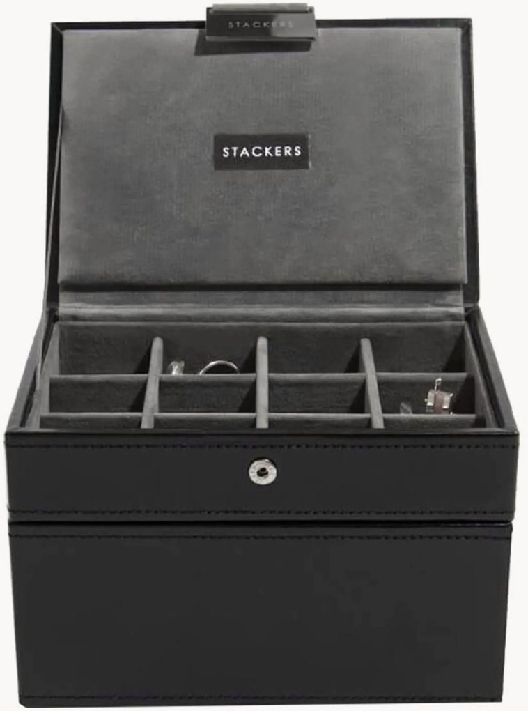 Sada šperkovnic Mini Black, 2 díly
