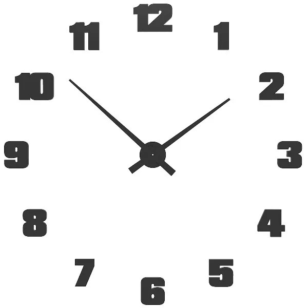 Designové hodiny 10-309 CalleaDesign (více barev) Barva černá klasik-5 - RAL9017