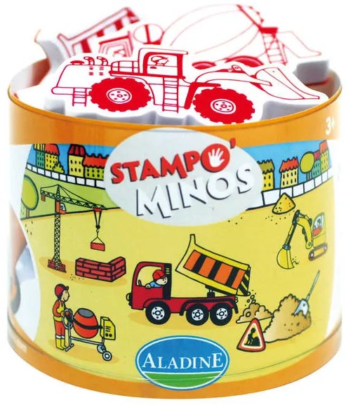Dětská razítka StampoMinos, na stavbě