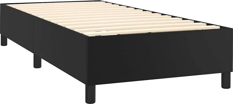 Rám postele s boxspringem černý 90 x 190 cm umělá kůže 3121017