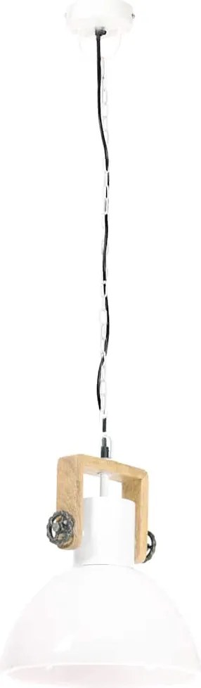 Industriální závěsné svítidlo 25 W bílé kulaté 30 cm E27 320539