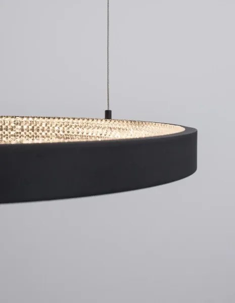 LED lustr Preston 60 černé