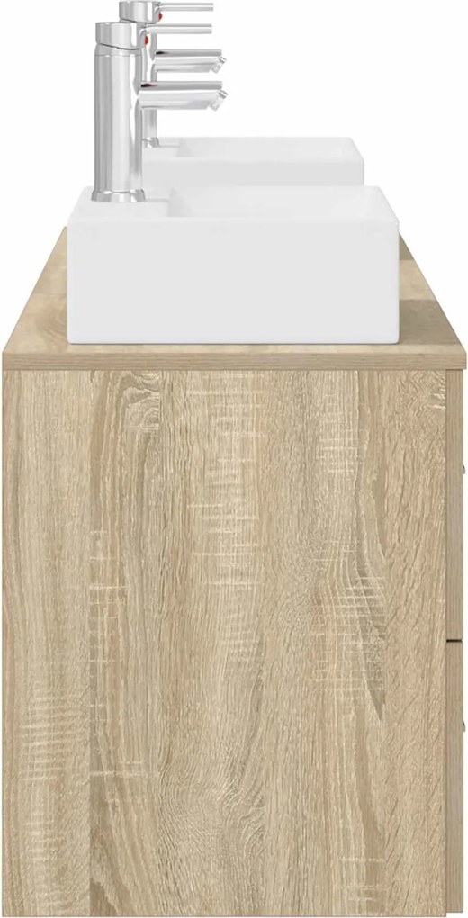 Sada koupelnových skříněk 3 ks Dub sonoma 49,5 x 41 x 62,5 cm 3405845