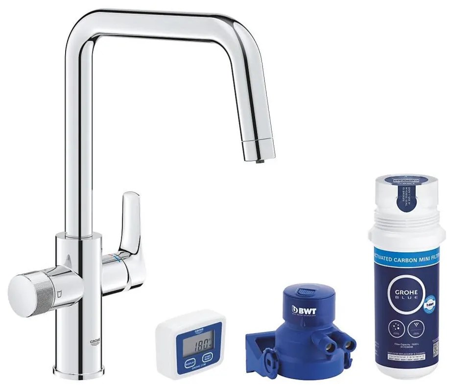 GROHE 30596000 - Dřezová baterie BLUE PURE s filtrační funkcí lesklý chrom