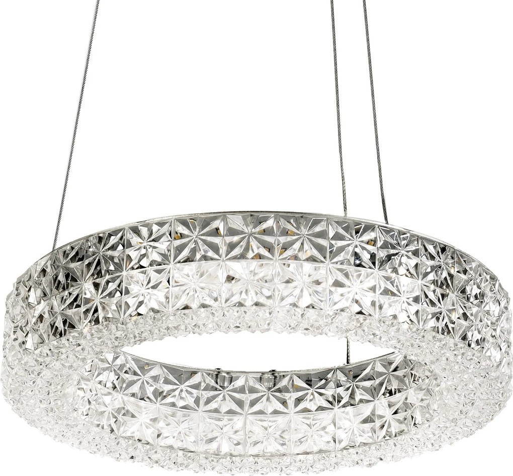 Toolight Toolight, LED závěsné osvětlení 28cm, 12W, 4000K, MS003-CP, chromová, OSW-09613