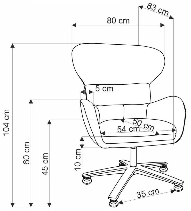 Křeslo Aires, béžová
