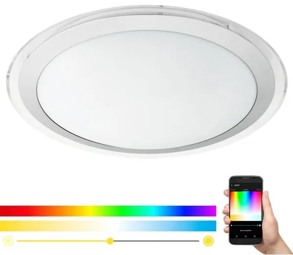 Eglo 33255 -LED RGBW Stmívatelné stropní svítidlo COMPETA-C LED/17W/230V pr.43cm