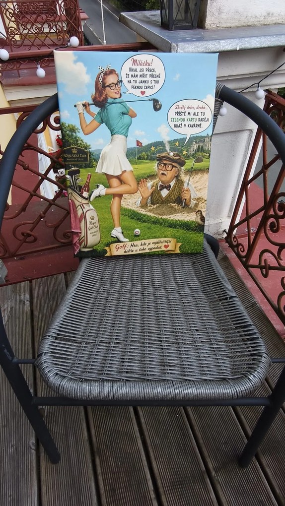 Srdcem darované Veselá osobní ilustrace na přání – Tisk na plátno 30 × 40 cm Varianta grafického zpracování:: Pin Up