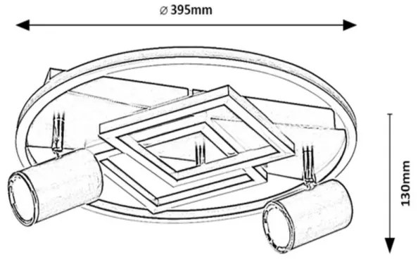 Rabalux 6905 - LED Stropní bodové svítidlo AZTEC 5xLED/40W/230V