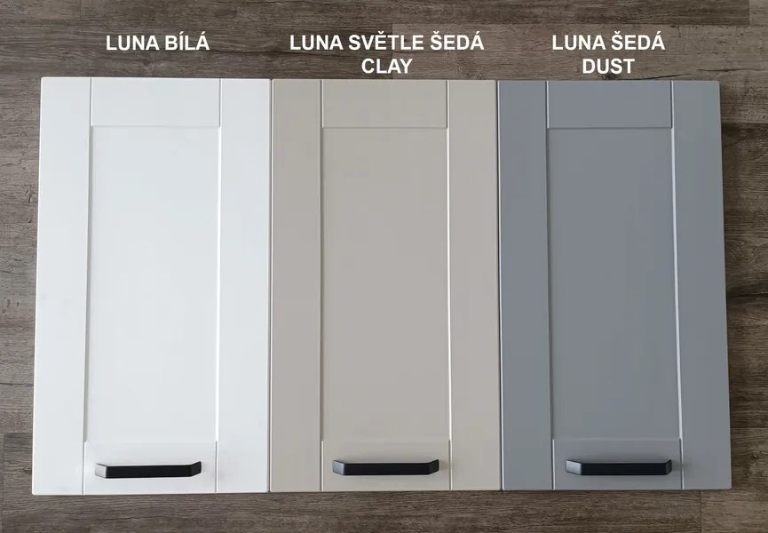 Kuchyňská skříňka LUNA 80 ZL 2F BB korpus: bílá, barva dvířek: bílá