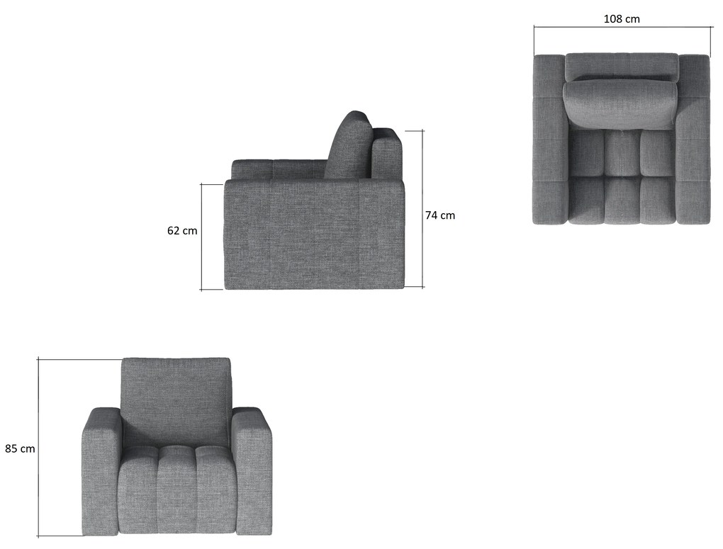 Lazaro 3+1+taburet Materiál / Dekor: Dora 28