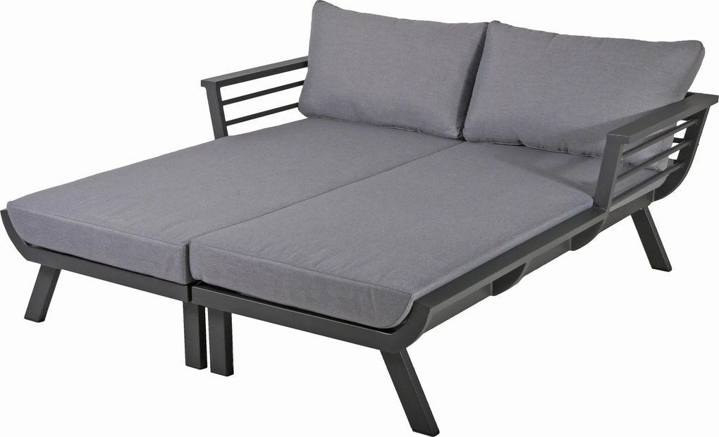 XXXLutz DVOJITÉ LEHÁTKO kov, plast, textil Gardenson - Online Only zahradní nábytek - 002836046201
