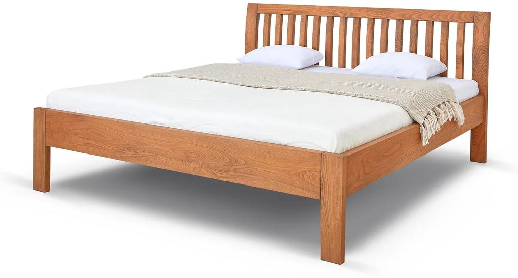 Postel Postelia BELNA Buk 200x200 - Dřevěná postel z masivu, bukové dvoulůžko o šíři masivu 4 cm
