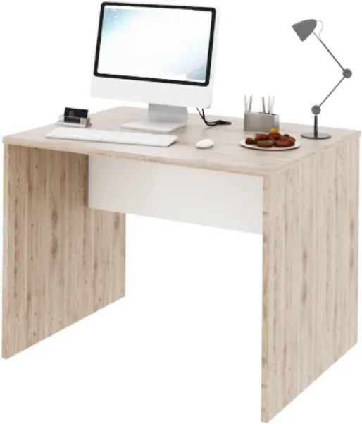 PC stůl 100x80 cm v kombinaci dub san remo a bílá Typ 12 TK2157