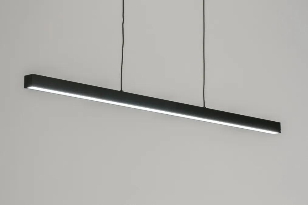 Závěsné designové černé LED svítidlo Corciano Black