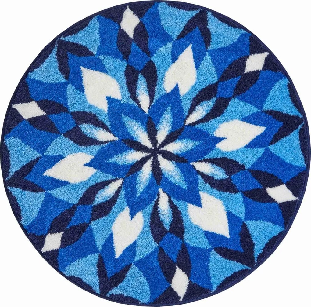 GRUND Mandala předložka JOYA modrá Rozměr: ø 100 cm