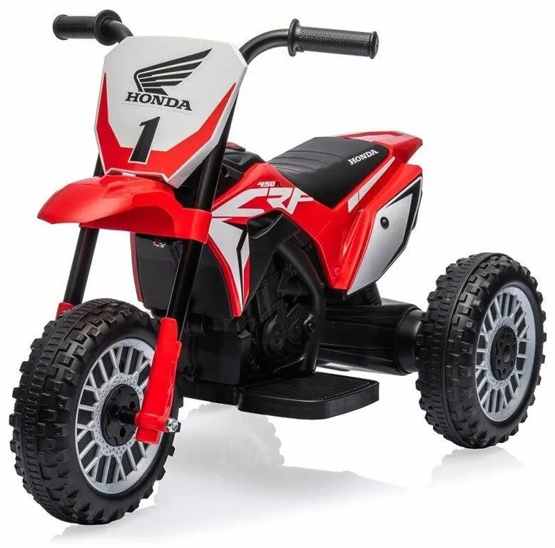 Elektrická motorka Baby Mix Honda CRF 450R červená