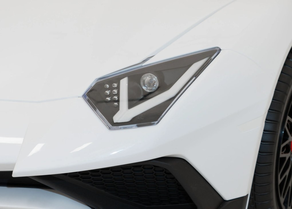Ramiz Elektrické autíčko Lamborghini Aventador SV pro 2 děti bílé