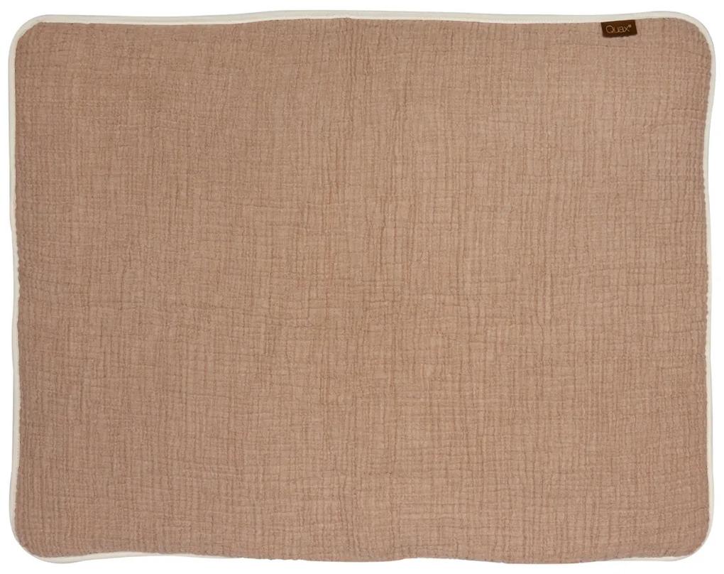 OnaDnes -20% Korálově růžová mušelínová dětská deka Quax Natural 80 x 65 cm