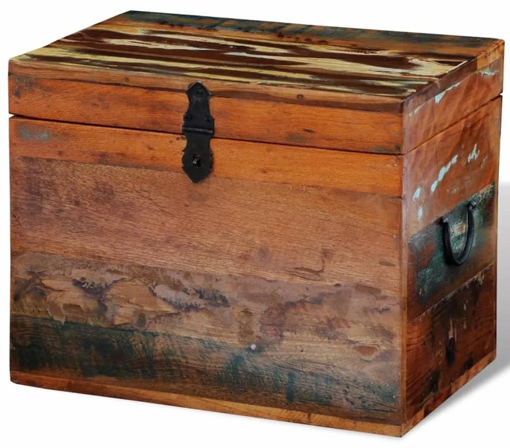 241644 vidaXL Úložný box z recyklovaného masivního dřeva