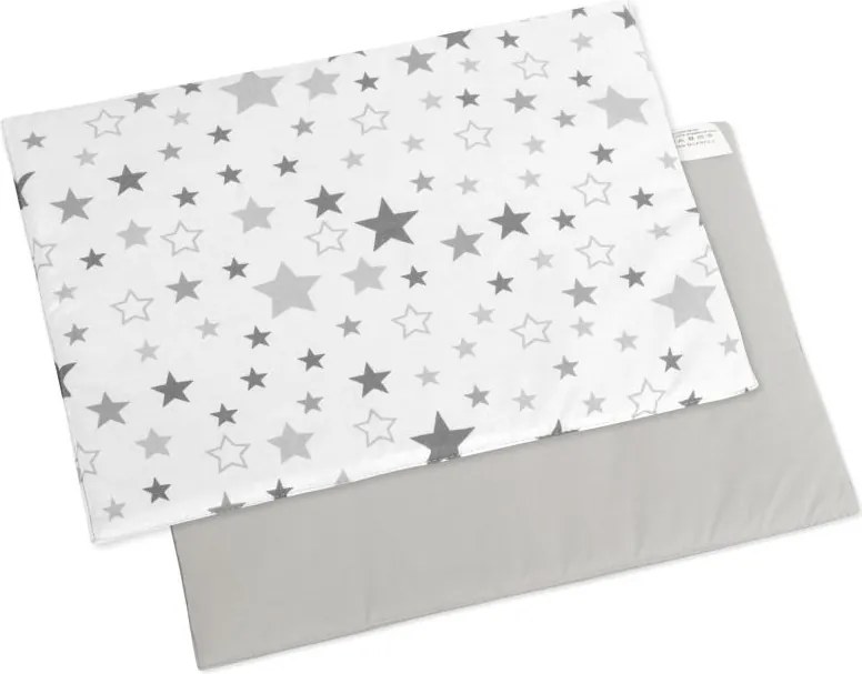 Bellatex Polštářek pro kojence do postýlky Šedá,Bílá 42x32 cm, (tenký)