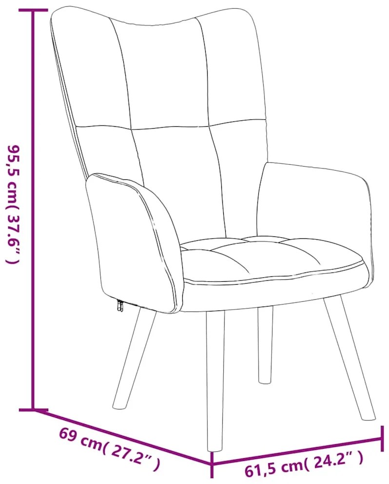 vidaXL Marketos Relaxační křeslo černé samet