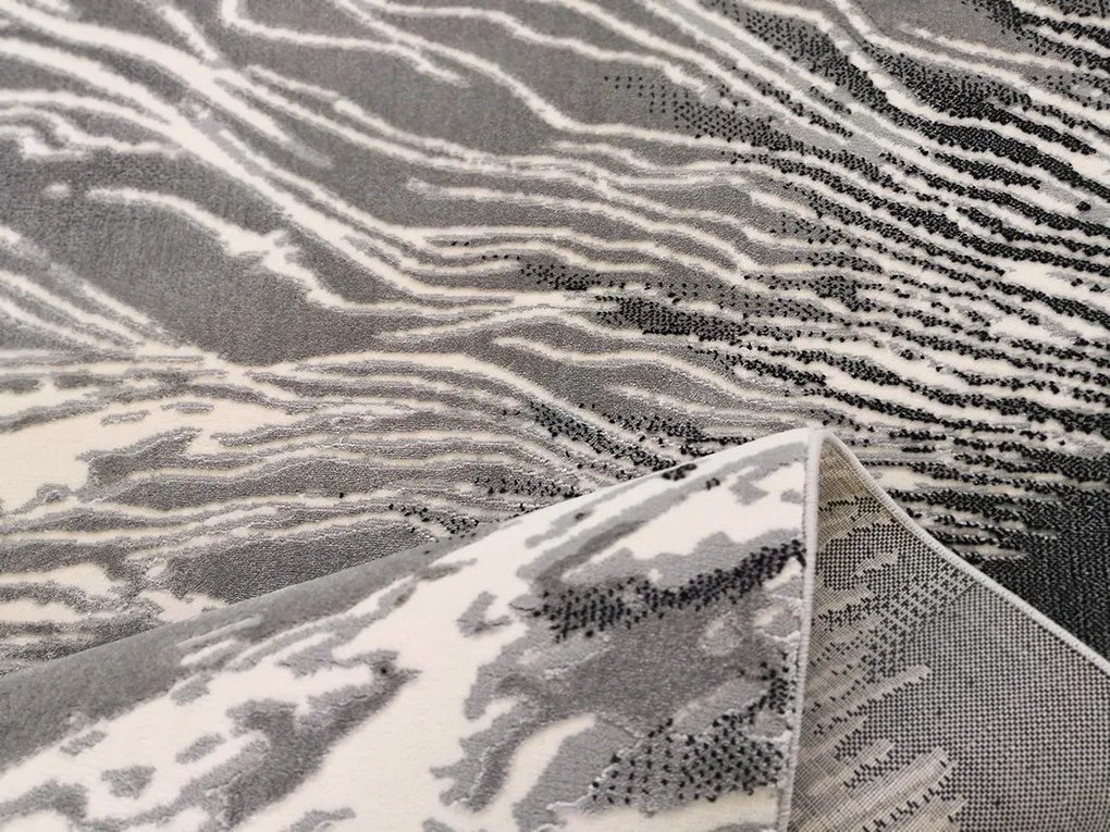 BE Koberec Elite 8752 GREY - šedý obdélníkový Rozměr: 120x180 cm