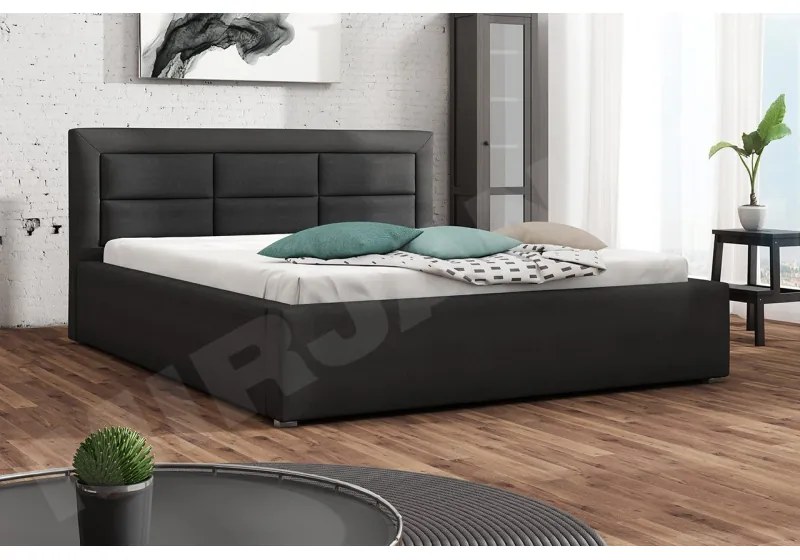 Čalouněná postel s úložným prostorem a roštem Pesto, Rozměr postele: 120x200, Potah: Victoria 14 869