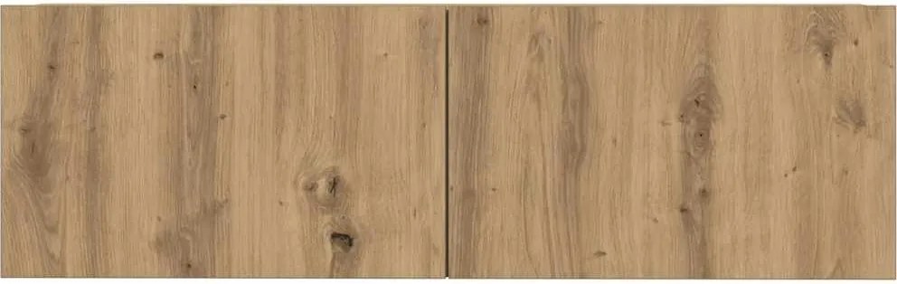 Sada 3 kusů nástěnné TV skříňka dub artisan kompozitní dřevo 3329206