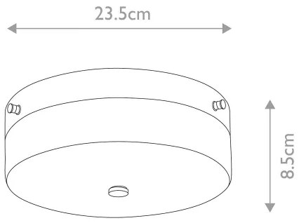Elstead TAMAR-F-M-PG-LED Koupelnové stropní svítidlo TAMAR 1xGX53/5,7W/230V IP44