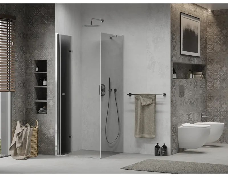 Mexen Lima sprchový kout 70x70cm, 6mm sklo, chromový profil-šedé sklo, 856-070-070-01-40