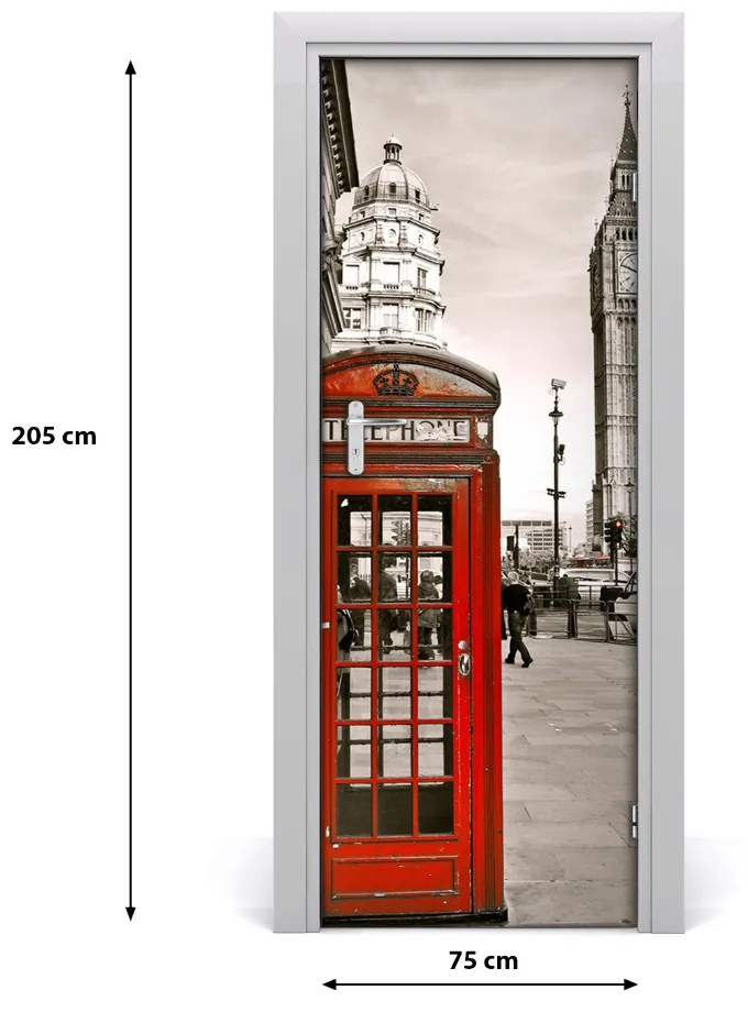 Fototapeta samolepící na dveře Vintage Big Ben 75x205 cm