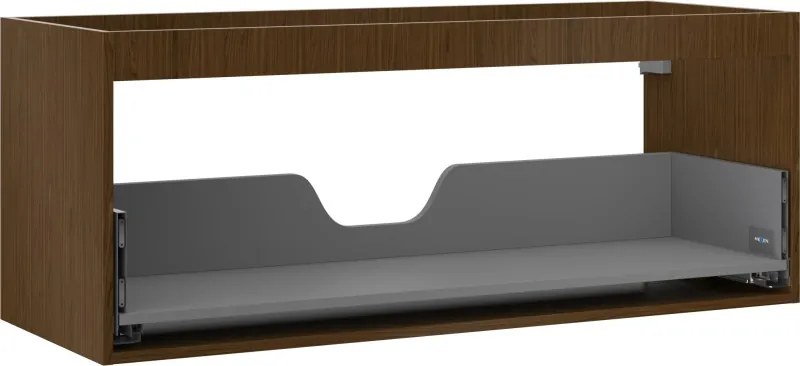 Mexen Box-A, závěsná skříňka 120 cm, 1 zásuvka, ořech, 91AX0-1200-470-1-86