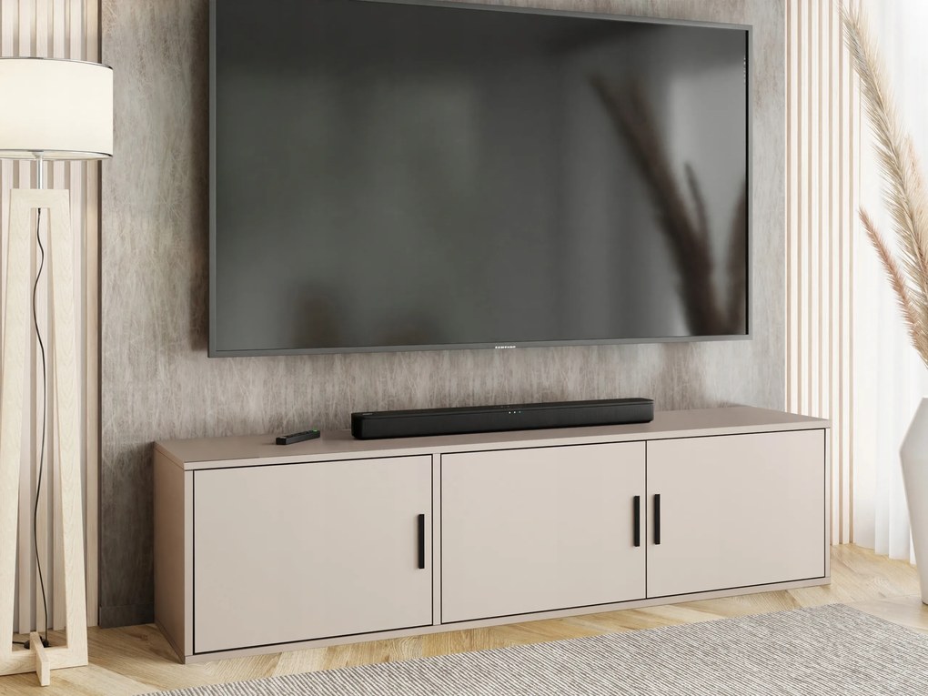 TV skříňka ROJO 3 kašmír uzavřená TV skříňka s policí