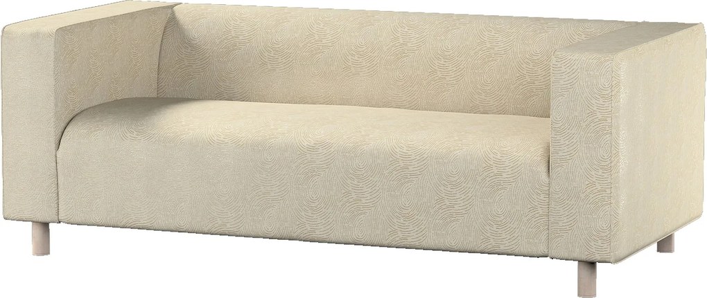 Potah na pohovku IKEA Klippan 2-místná barva béžová látka lesklé, pletený vzor, vzorované