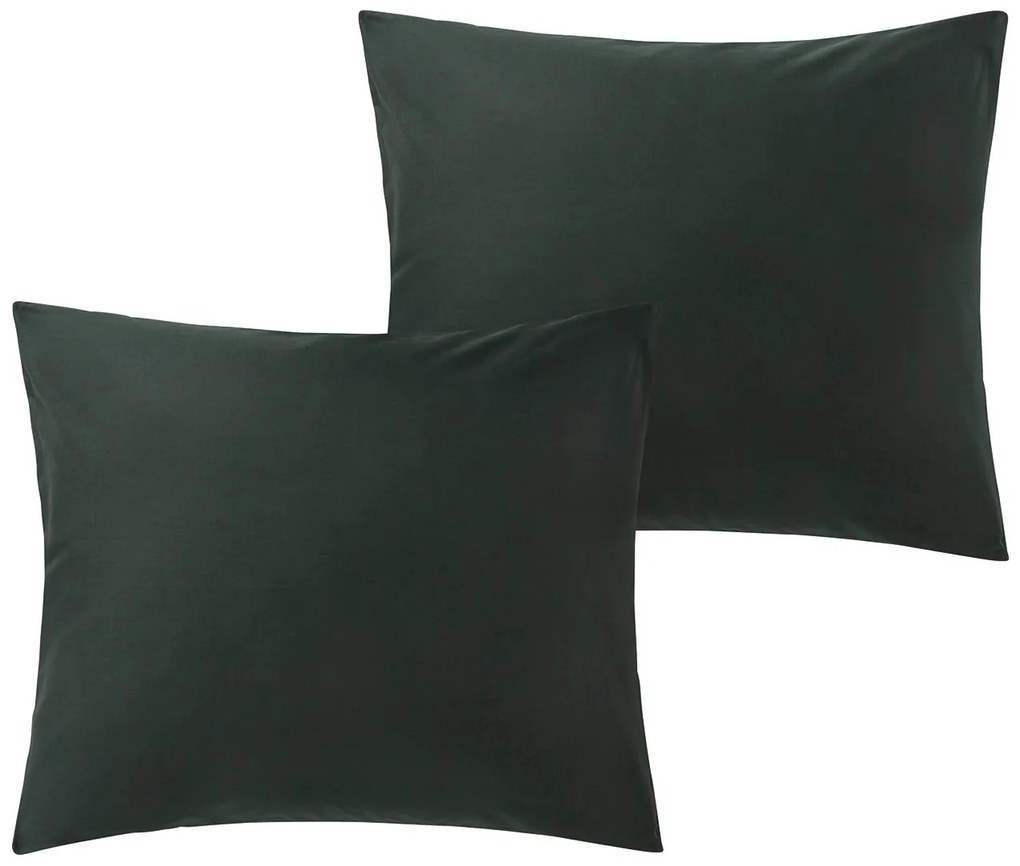MERADISO® Perkálový potah na polštář, 50 x 60 cm, (tmavě zelená), - 4056232552103