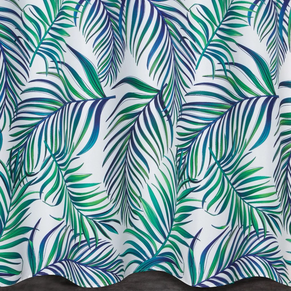 ZÁVĚS NA KROUŽCÍCH PALMS 02 140X250 CM VZOROVANÁ