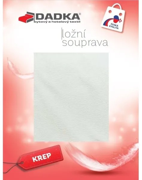 DADKA Povlečení krep Žlutý UNI 140x200, 70x90 cm