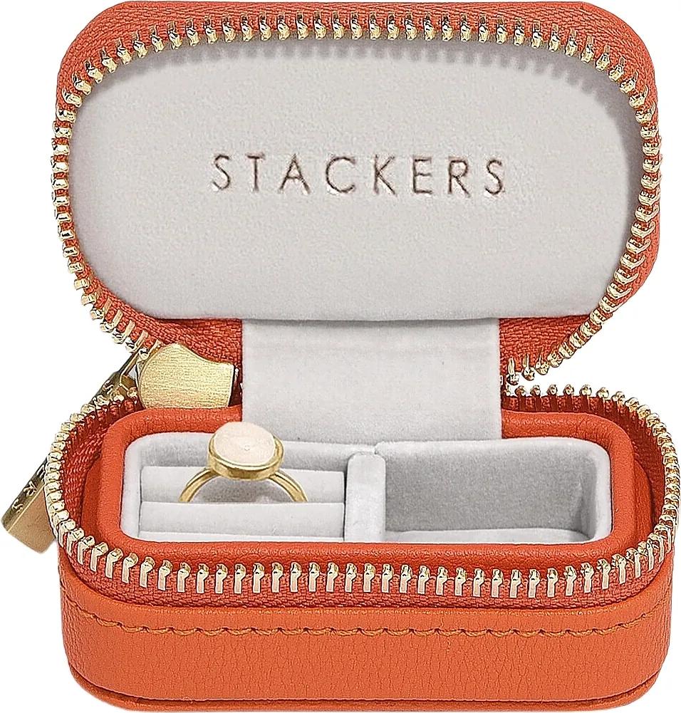 Cestovní krabička na šperky Travel Mini Stackers oranžová