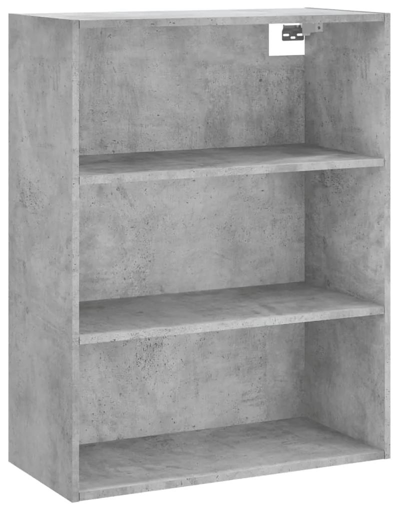 Skříň highboard betonově šedá 69,5x34x180 cm kompozitní dřevo,  3189377