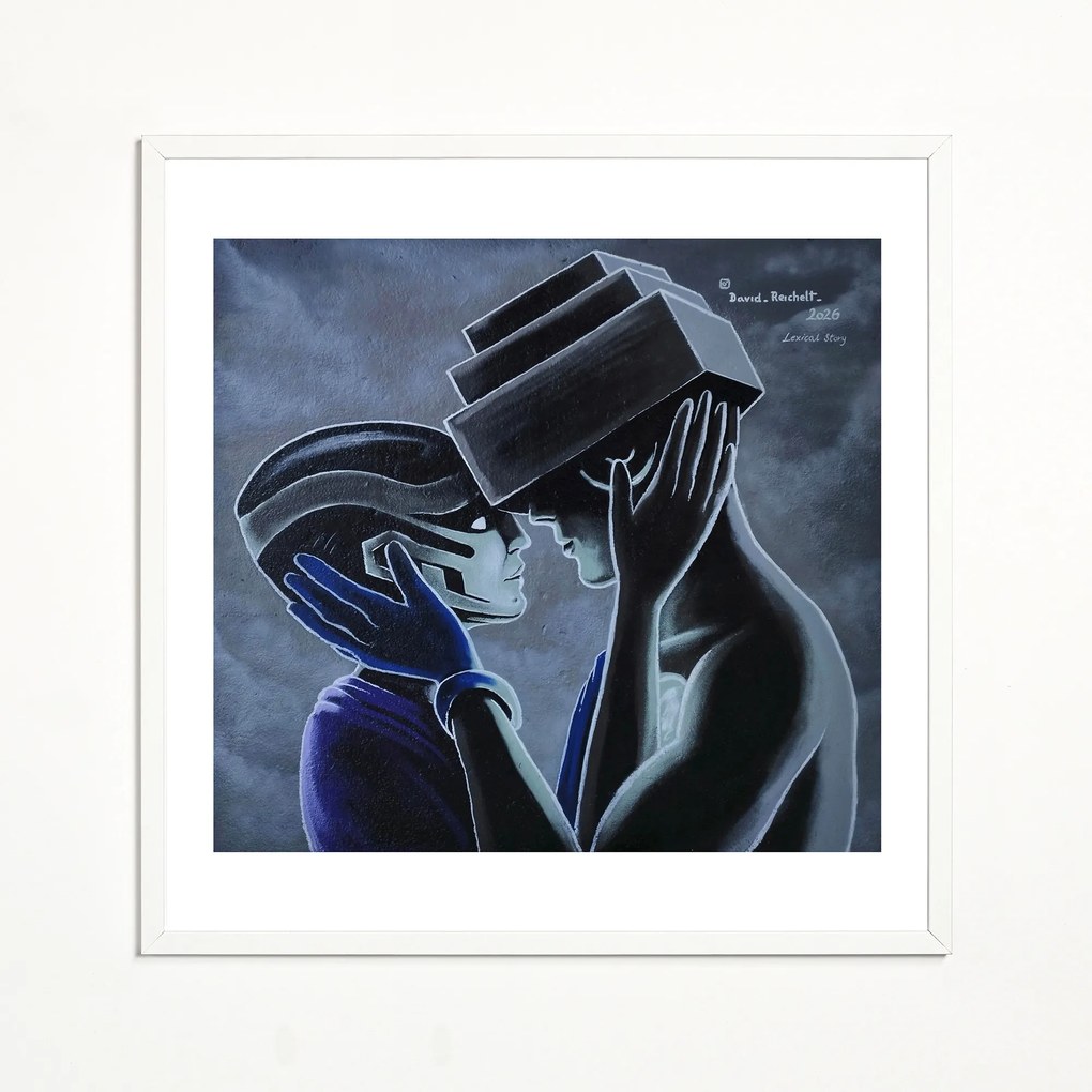 David Reichelt | Vzácný okamžik Rám: Bílý, Velikost: 40 x 40 cm