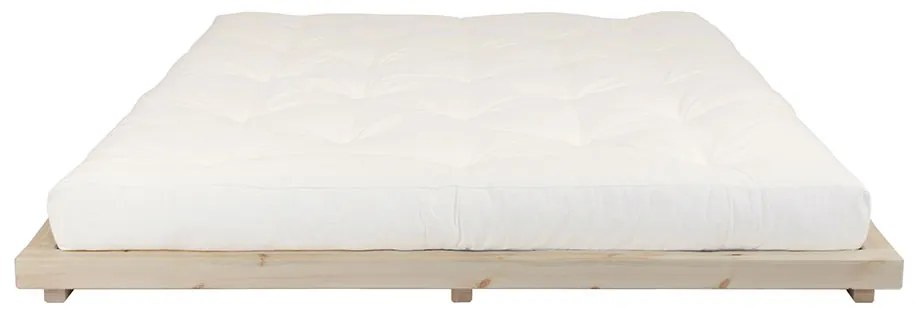 KARUP DESIGN Postel s matrací a tatami Dock 160 + Comfort Mat & Tatami Set Clear lacquered/Natural 140 × 200 cm