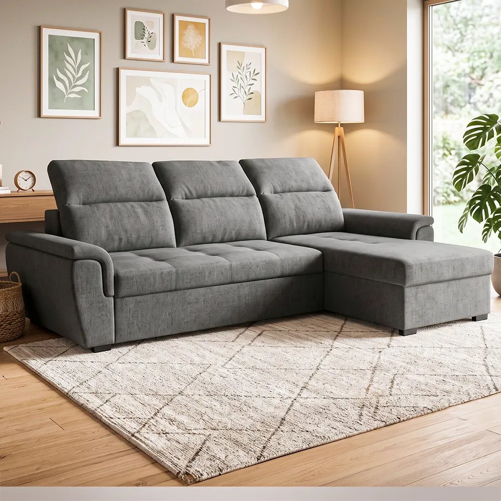 Sedací souprava ELIOT NEW | 277x178 cm | rozkládací s úložným prostorem | VÝBĚR TKANIN