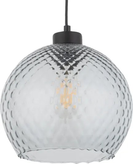 BRILAGI - LED Lustr na lanku RETRO GLASS 2xE27/60W/230V matný chrom/kouřová šedá