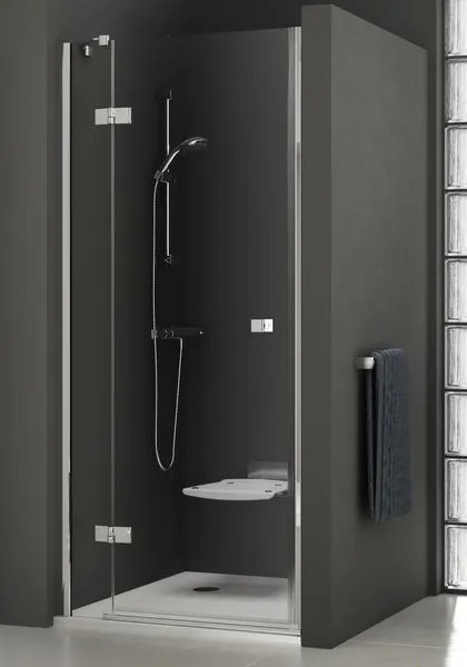 Sprchové dveře dvoudílné (SMSD2-100 B-LEVÉ TRANSPARENT) Ravak