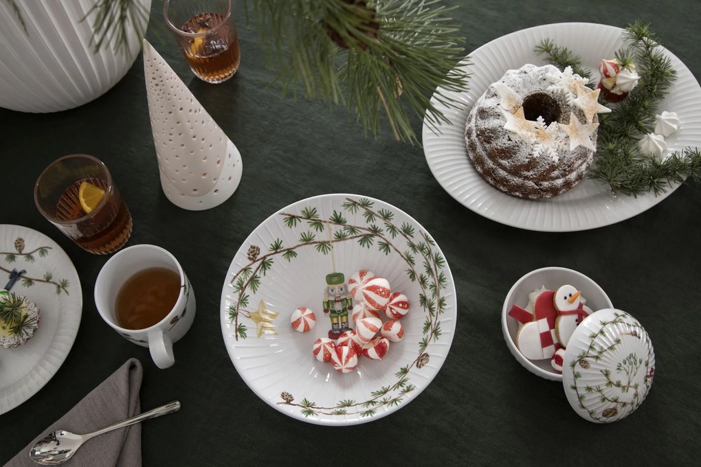 KÄHLER Porcelánová dózička Hammershøi Christmas, multi barva, porcelán