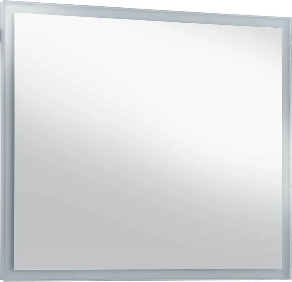 Koupelnové nástěnné zrcadlo s LED osvětlením 60 x 50 cm 144726