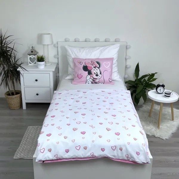 Jerry Fabrics Povlečení do postýlky Minnie Powder pink baby