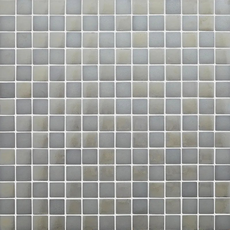 Hisbalit Skleněná mozaika stříbrná Mozaika ELEMENTS MERCURIO 2,5x2,5 (33,3x33,3) cm - 25MERC